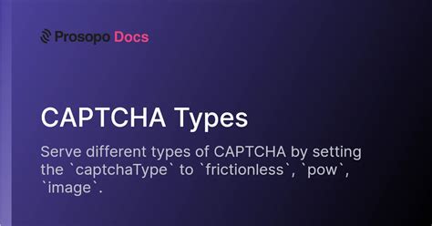 Captcha Types Docs