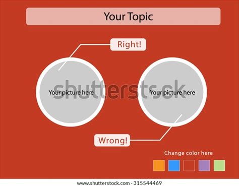 Right Wrong Concept Vector Graphic Easily Stock Vector Royalty Free