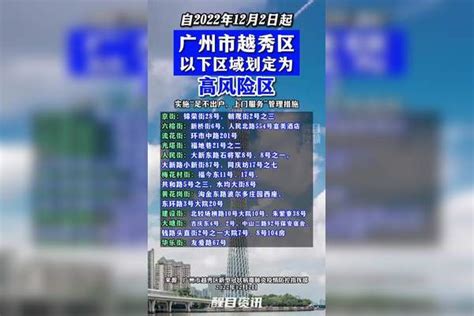 广州市越秀区部分区域划定为高风险区！疫情新冠肺炎最新消息关注本土疫情医护人员辛苦了共同助力疫情防控战疫dou知道广东dou知道