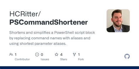 Github Hcritter Pscommandshortener Shortens And Simplifies A Powershell Script Block By