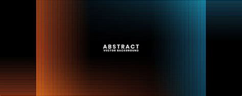 Premium Vector 3d Orange Blue Techno Abstract Background Overlap