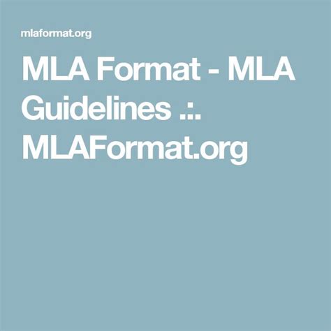 MLA Format Guidelines For Research Papers MLA Format Guidelines For Research Papers