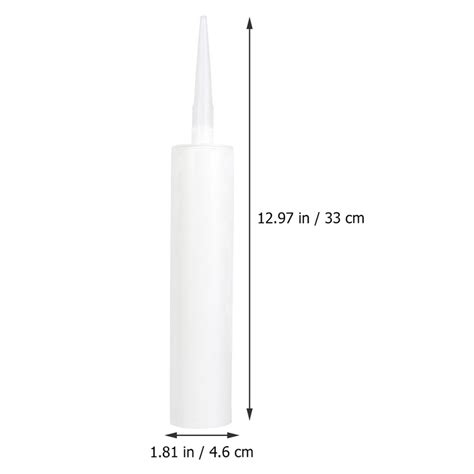 흰색 실리콘 코킹 튜브 코킹 씰 실리콘 실란트 투명 코킹 튜브 그라우트 고무 실란트 튜브 주요 빈 호스 4 개 배관