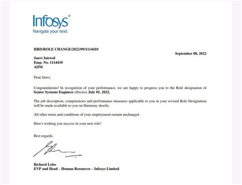 Infosys Progression Janvi Jaiswal