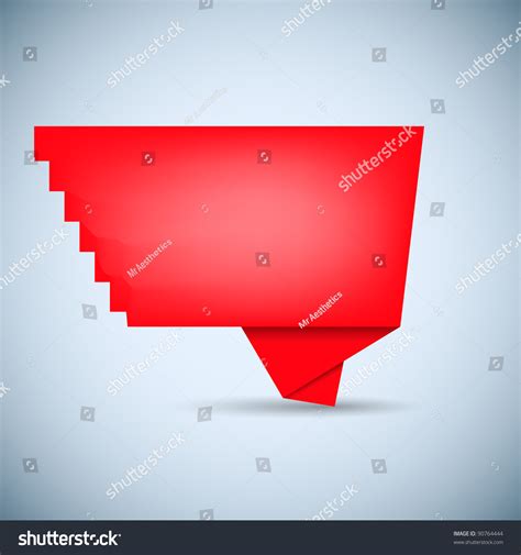 Vector Red Bubble Speech Your Design Stock Vector Royalty Free 90764444 Shutterstock