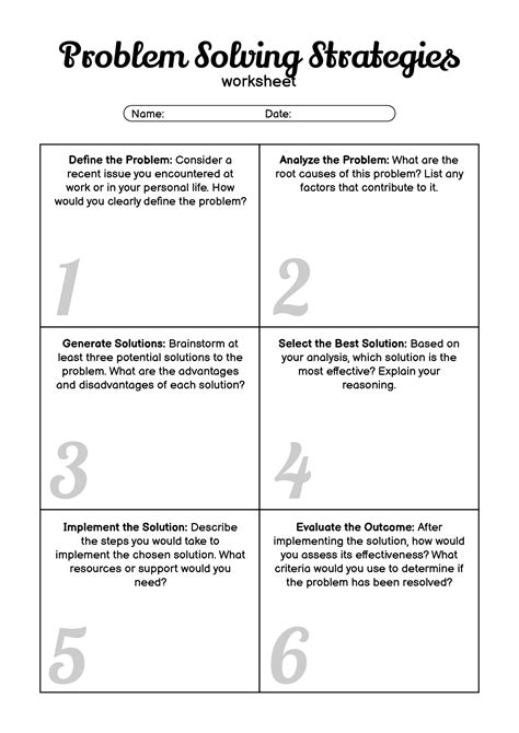 15 Best Images Of Adult Problem Solving Worksheets PDF CBT Problem