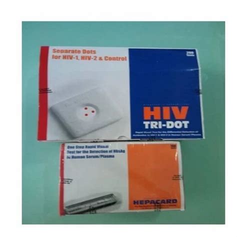 Hiv Tri Dot Test Kit Number Of Reactionsprepskit 100 Kits At Rs 58