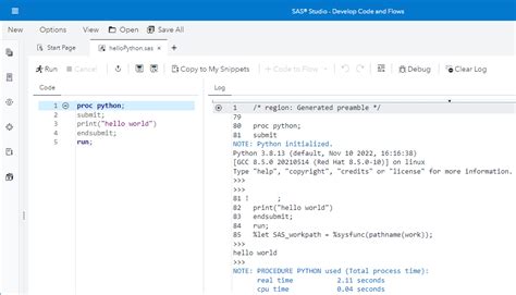 configuring sas viya for python integration