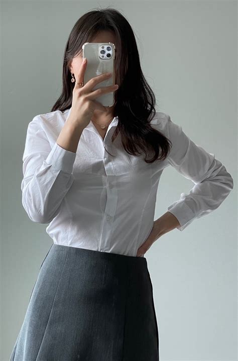 스판짱데일리 루티 스판 라인 세미크롭 셔츠여자 봄가을 간절기 레이어드 셔츠남방 에이블리