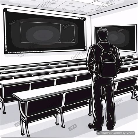 Ai创作图教室剪影 讲座插图 教室插画 课堂讲堂 教育教室课堂 学生上课手绘素材 学校背影 课本教室学生书桌黑板 讲座背景 学生的背影 大讲堂背景 讲台上的老师 讲堂课堂 教室图形 多媒体教室