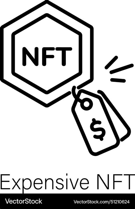 Expensive Nft Royalty Free Vector Image Vectorstock
