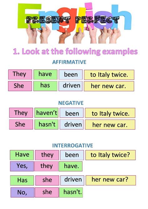 Present Perfect Interrogative Interactive Worksheet Present Perfect