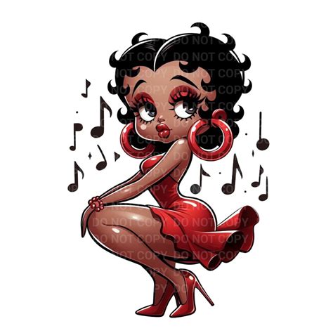 Betty Boop Music Lovers High Resolution 300 Dpi Png Digital Download