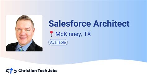 Salesforce Architect Christian Tech Jobs