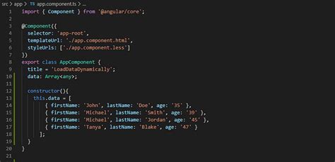 Cómo Completar Una Tabla Html Dinámicamente Usando Ngfor En Angular 9