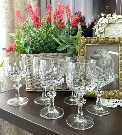 Винтажные фужеры для вина производства немецкой мануфактуры с мировым именем Nachtmann