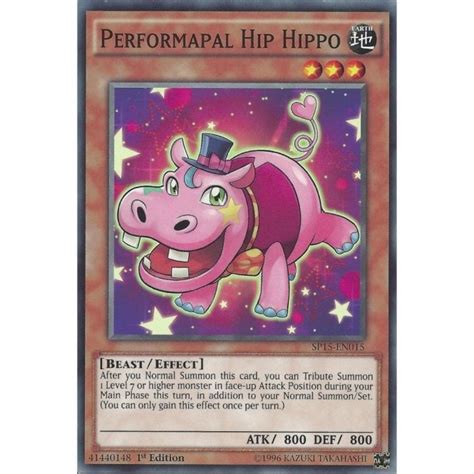 Yu Gi Oh Trading Card Game Yu Gi Oh Performapal Hip Hippo Sp15 En015