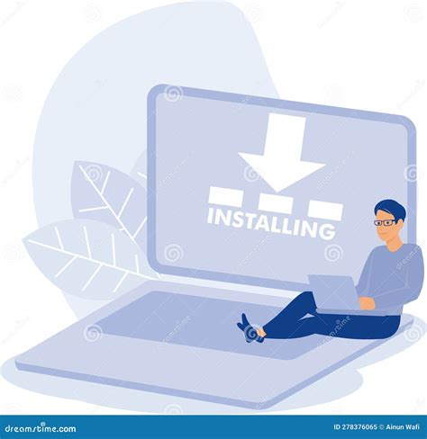 Software Products Operating System Installation And Update Stock Vector Illustration Of