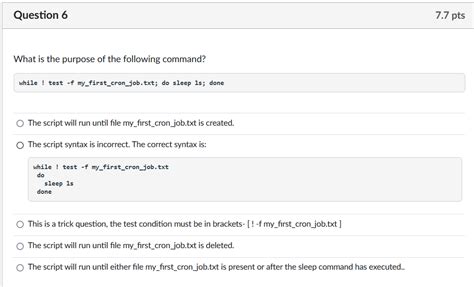 Solved Which Crontab Field Is Used To Specify The Day Of The