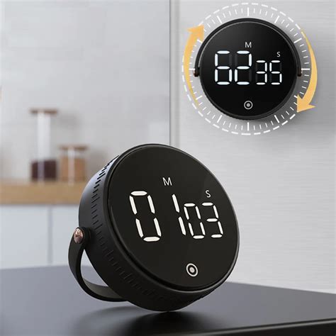 Magnetic Kitchen Timer Led Digital Timer 마그네틱 주방 Led 디지털 타이머 요리 공부