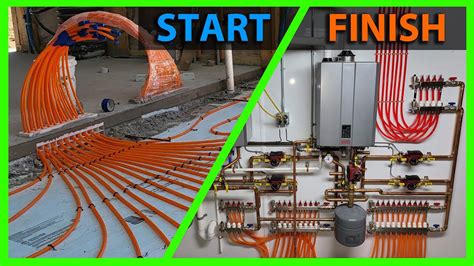 Complete In Floor Heat Boiler Installation YouTube