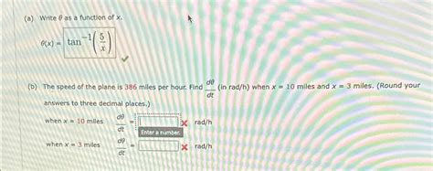 Solved A Write Theta As A Function Of X N Theta Chegg Com