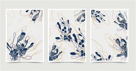 계절잎 가지의 겨울 배경 한 줄의 스타일로 손으로 그린 그림 인쇄 배너 엽서 휴일 아이디어에 대한 현대적인 벽지 꽃예술의 벡터 일러스트 0명에 대한 스톡 벡터 아트 및 기타