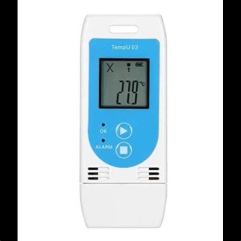 Tzone Tempu Temperature And Humidity Data Logger Abs Plastic Portable Design White And