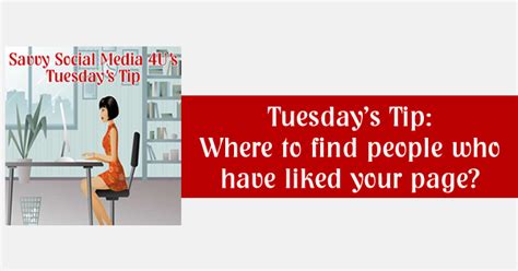Tuesday S Tip Likes On Facebook Savvy Social Media With Michelle Arbore