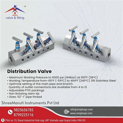 Material Stainless Steel Distribution Valve 6 At ₹ 6500 Piece In Vapi
