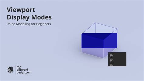 How To Use Viewport Display Modes In Rhino Youtube