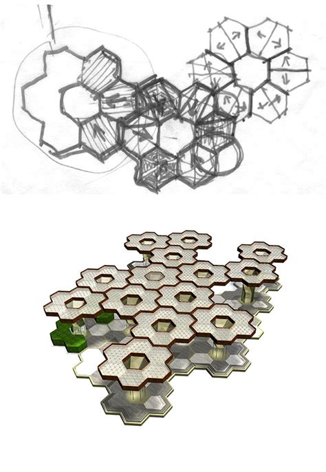 벌집모양의 육각형 구조물 ‘오퀴데오라마