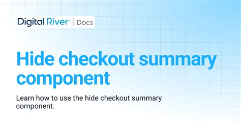 Hide Checkout Summary Component Salesforce Lightning B2b Commerce App