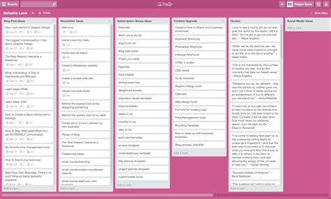 How To Use Trello An Inside Look Into My Process Natasha Lane Design Co