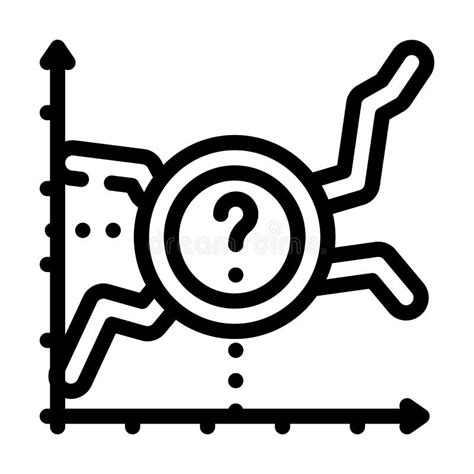 Analyze Data Science Line Icon Vector Illustration Stock Vector