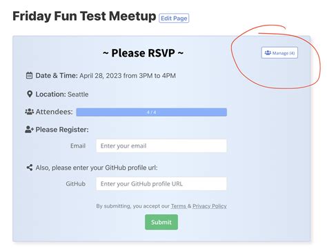 Event And Rsvp Faq For Managers Dreampage Documentation
