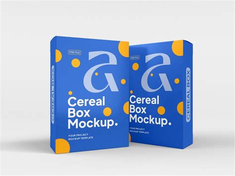 Premium Psd Cereal Box Packaging Mockup