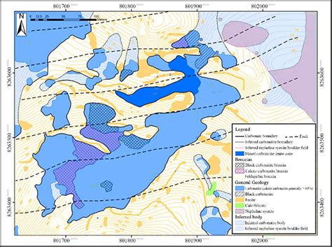 geological map with faults long dashed lines interpreted from a download scientific diagram