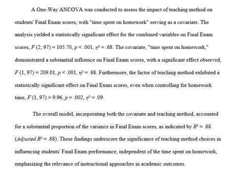 Ancova In Spss Analysis Of Covariance Explained Performing
