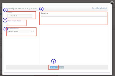webed user guide menus module