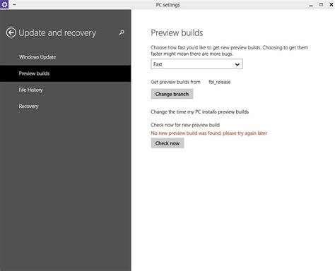 Add Preview Build Settings To Windows 10 GHacks Tech News