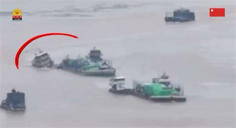 စစ်ကောင်စီ၏ စစ်သင်္ဘော ၁၇ စီးကို တိုက်ခိုက်မှု ၂ စီး မီးလောင်ပျက်စီးနစ်မြုပ်ပြီး ၂ စီးဆက်လက