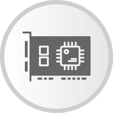 Network Interface Card Generic Grey Icon