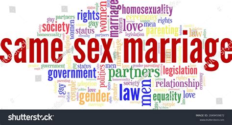 Same Sex Marriage Vector Illustration Word Stock Vector Royalty Free Shutterstock