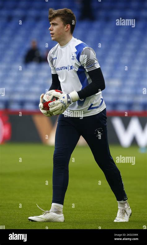 Patrick Boyes Of Hartlepool United During The Pre Match Warm Up During