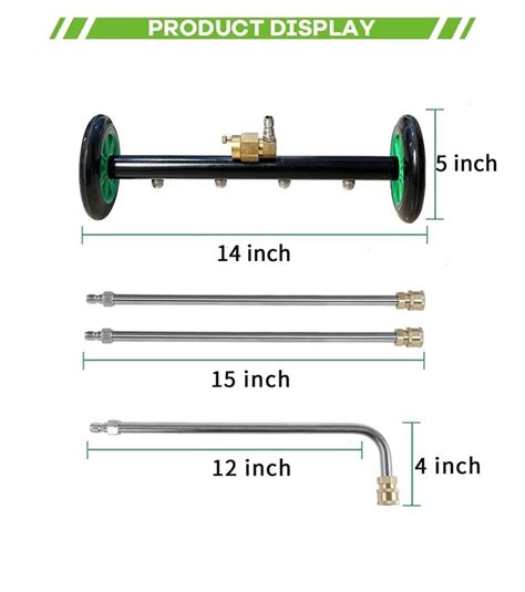 4000psi High Pressure Car Under Body Chassis Washer Undercarriage Cleaner Water Broom Cleaner