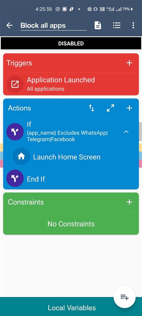 How Can I Exclude Apps With Variables Is This Right Way Rmacrodroid
