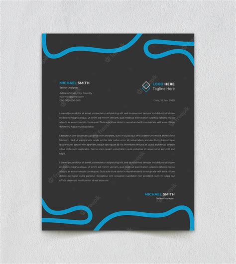 편지지 디자인 템플릿 프리미엄 벡터