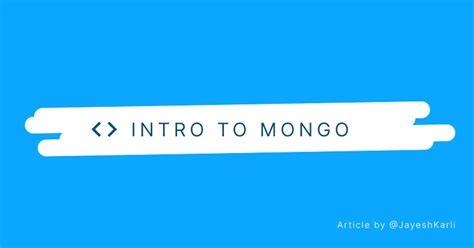 introduction to mongodb