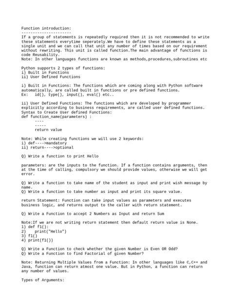Functions Pdf Parameter Computer Programming Systems Engineering